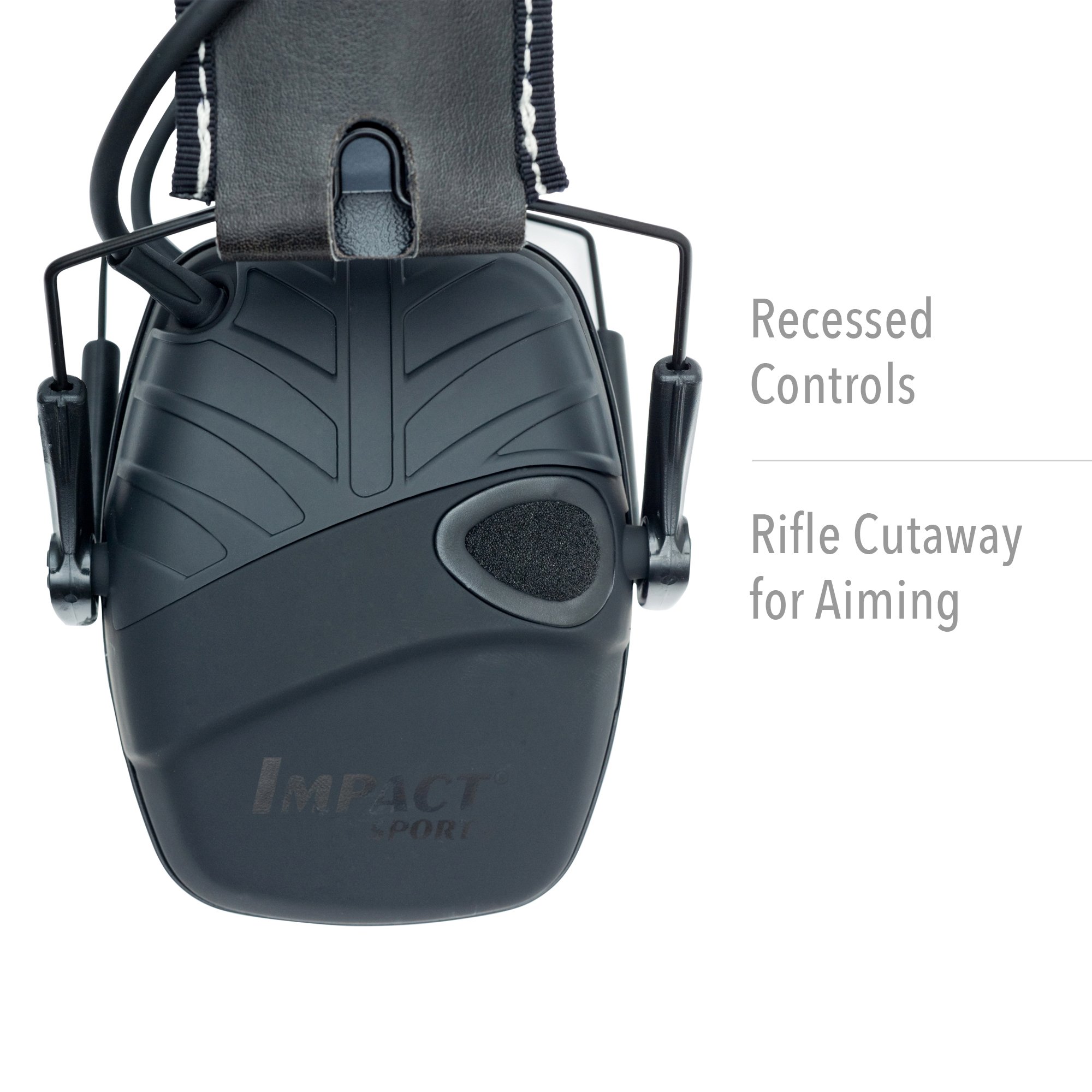 Howard Leight by Honeywell Impact Sport Sound Amplification Electronic Shooting Earmuff with Hard Case (R-02601)