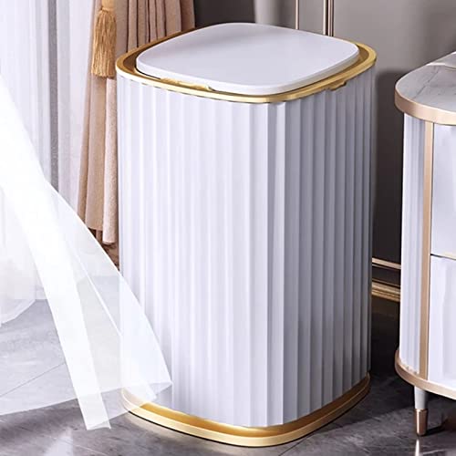 Smart Sensor Garbage Bin Kitchen Bathroom Toilet Trash Can Best Automatic Induction Waterproof Bin with Lid 10/15L (10L B)