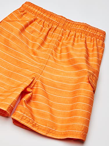 Kanu Surf boys Line Up Quick Dry Upf 50+ Beach Swim Trunks, Line Up Orange, 5 6 US