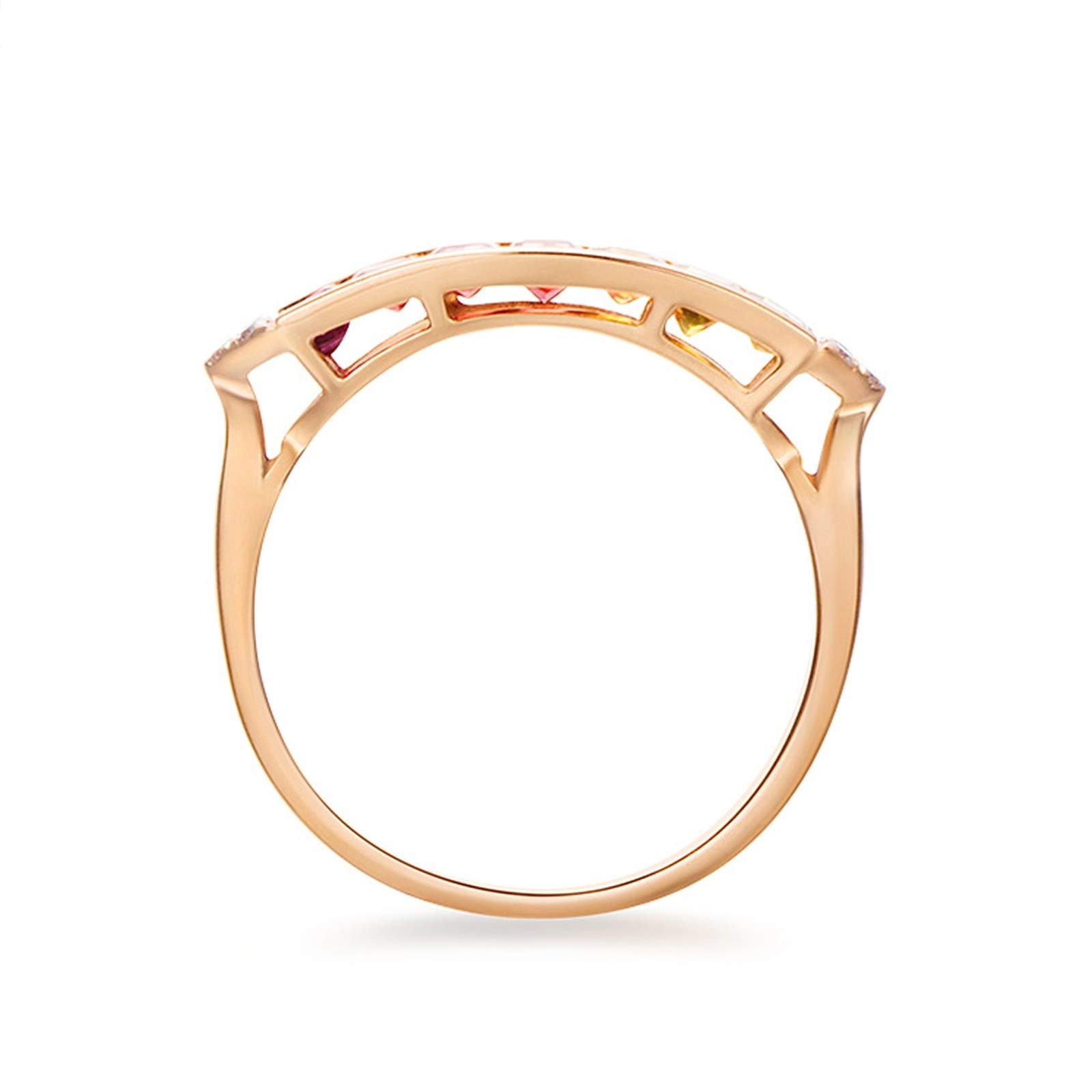 KnBoB Women Rectangle Square Shape 0.892ct Sapphire Ring 18K Gold Promise Wedding Engagement Bridal Anniversary Ring Size 8.5