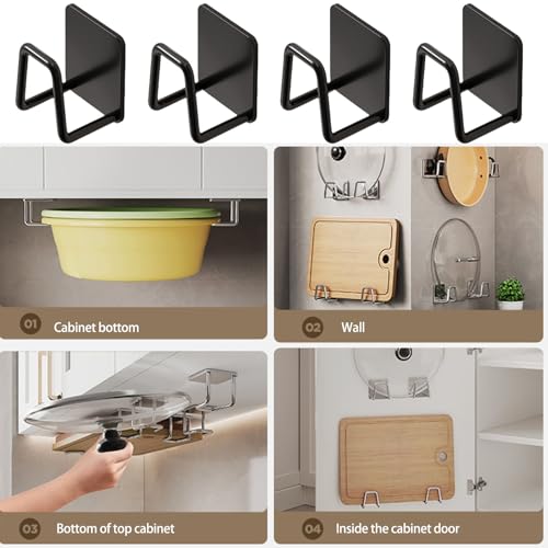XINAJUND Versatile Kitchen Organizers Storage Rack with Elegant Designs EAS Use Home Accessory for Board and Lid Storage
