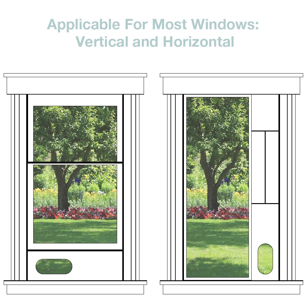 Portable AC Window Kit with Exhaust Hose, Air Conditioners Kits Parts Adjustable Window Seals for Sliding Window, Universal Vertical Sliding AC Vent Kit with 5.9β Round Coupler (59" Exhaust Hose Set)