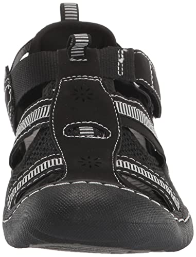JBU by Jambu Women's Regal Water Ready Sneaker, Black/White, 8