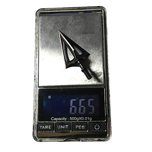 JIANZD Broadheads 100 Grain Fixed Blades Stainless Steel Hunting Broadhead Arrow Tips Pack of 6 Pcs Archery Arrow Heads for Crossbow Recurve Bow and Compound Bow