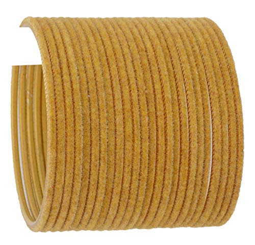 JD'Z COLLECTION Indian Costume Bollywood Jewelry Plain Velvet Metal Bangle Jewelry Multi Colors Costume Match Bangles For Women (Gold, 2.6)