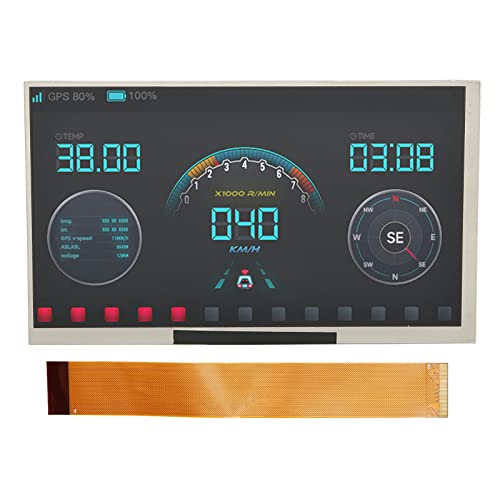 Portable Monitor, 170 Degree Viewing Angle Backlight Control 1024x600 IPS Display Integrated for Electronic Sentry for Smart Home