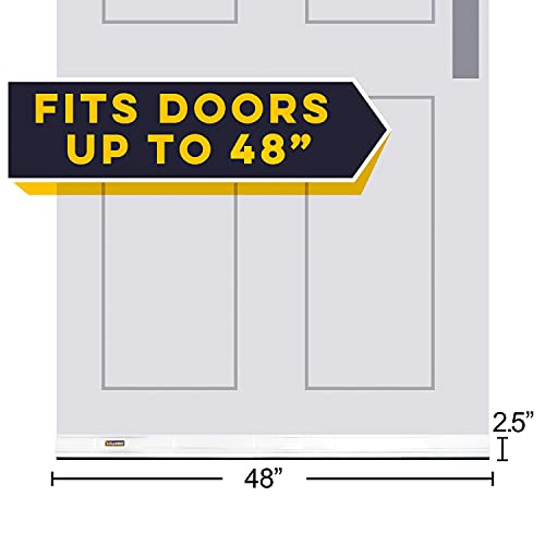 Xcluder 48" Versa-Line Door Sweep, Mill Aluminum Finish โ Seals Out Animals, Easy to Install, Maximum Adjustability; Under-Door Seal; Chew Proof