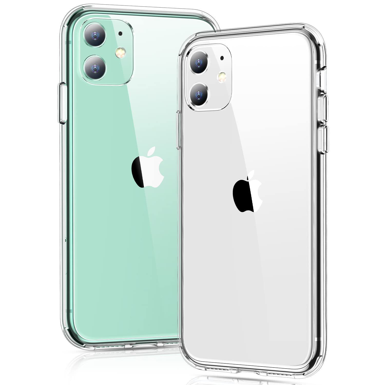 Humixx Crystal Clear Designed for iPhone 11 Case,[Not Yellowing][Military Grade Drop Protection] Explosion Hard Back and Soft TPU Bumper Shockproof Protective 11 Phone Case Cover 6.1 Inch