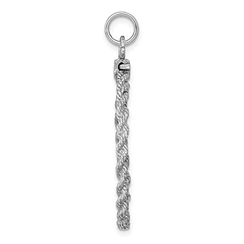 IceCarats 925 Sterling Silver 25th Anniversary Disc Necklace Charm Pendant Only