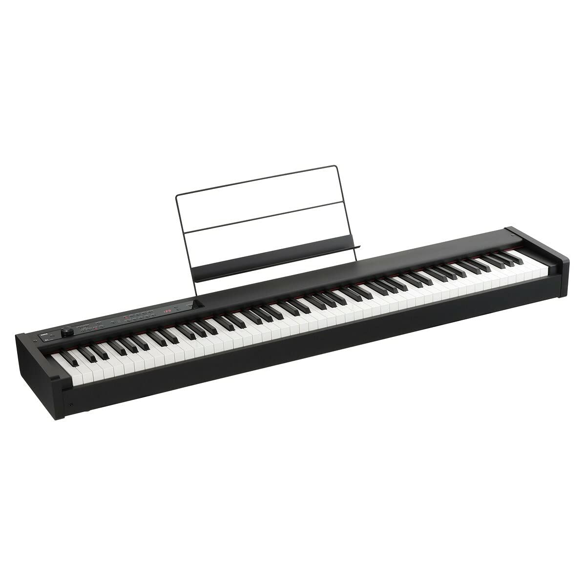 Korg D1 88-Key Digital Piano Bundle with Keyboard Bench, X Keyboard Stand, and Cables (2-Pack) (5 Items)