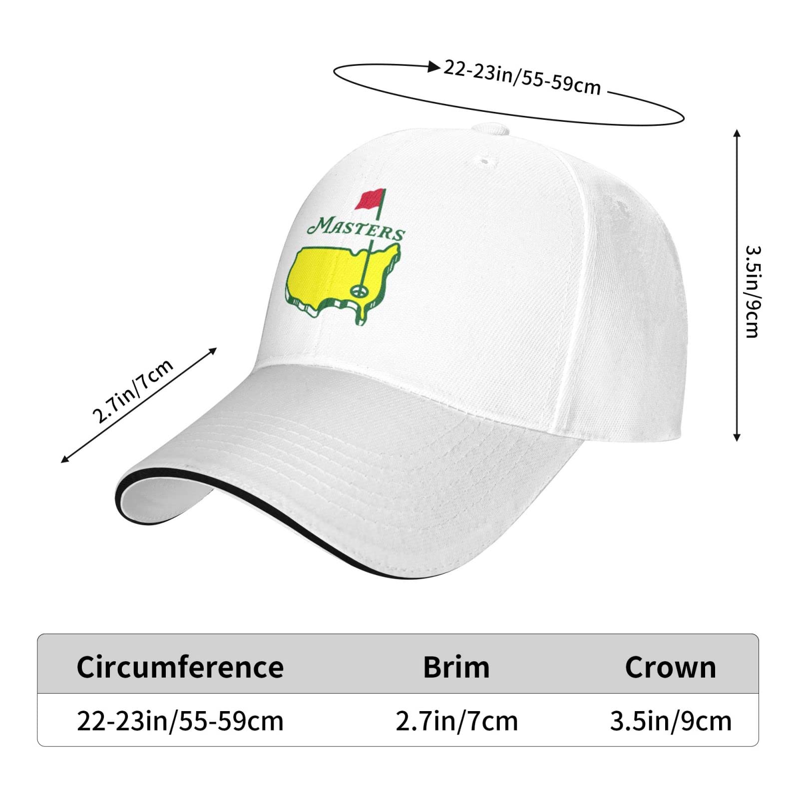 Masters Hat Golf Cap for Men Women