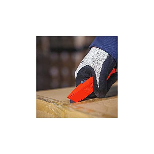 Stanley 10189C Interlock Safety Utility Knife w/Self-Retracting Round Point Blade, Red Orange
