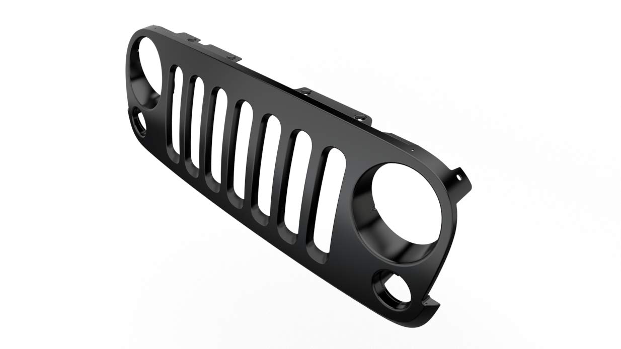 Jeep Wrangler (JK) Satin Black Front Grille Mopar OEM
