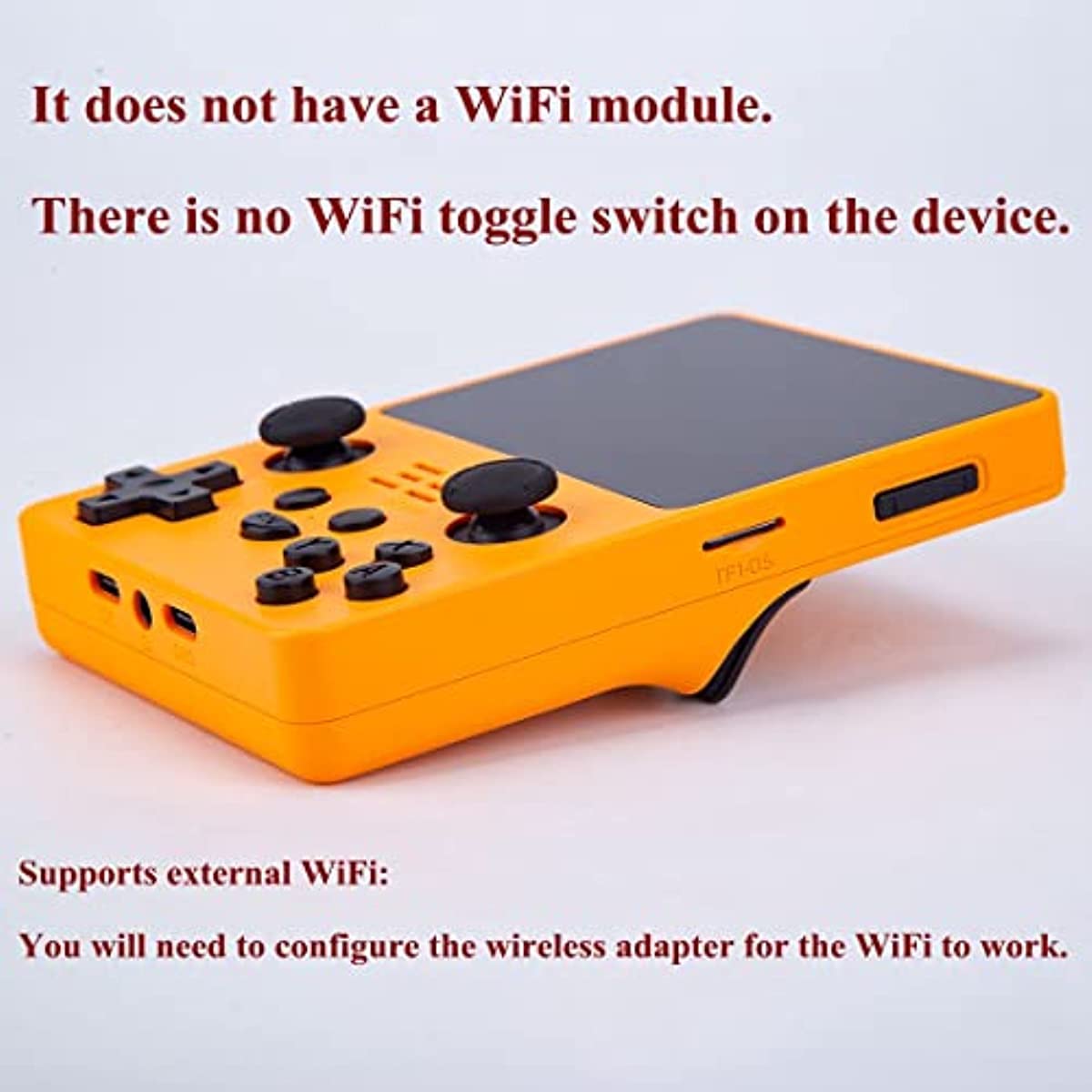 Powkiddy RGB20S Handheld Retro Game Console with Built-in Games,3.5 Inch IPS Screen Game Player (128G 20000 Games Yellow)