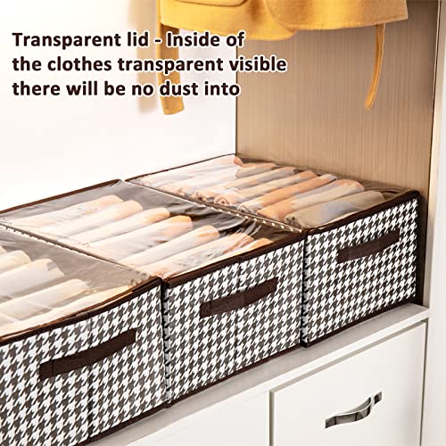 uapryti Drawer Organizers for Clothing - Foldable Closet Organizers and Storage,Washable Wardrobe Clothes Organizer(3PCS,6 Grids+7 Grids+9 Grids)
