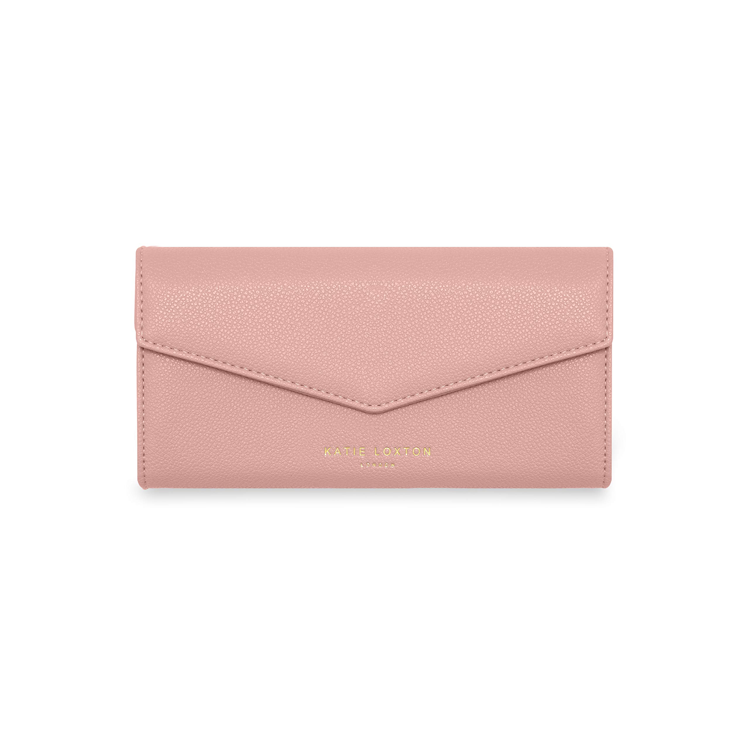 KATIE LOXTON Esme Womens Vegan Leather Envelope Clutch Wallet Blush Pink