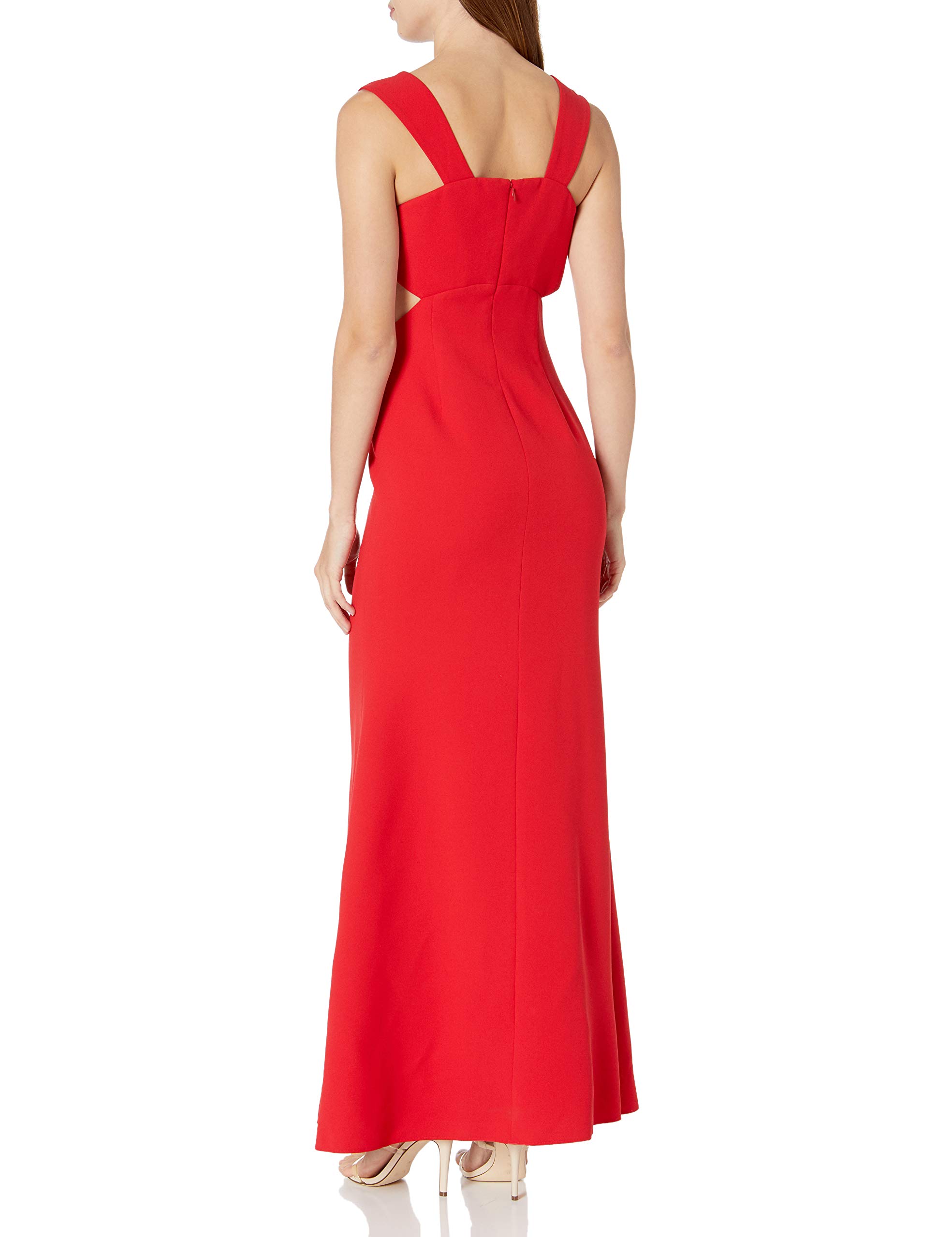 Jill Jill Stuart Women's Gown with Side Cut Out Detail, Poppy red, 10