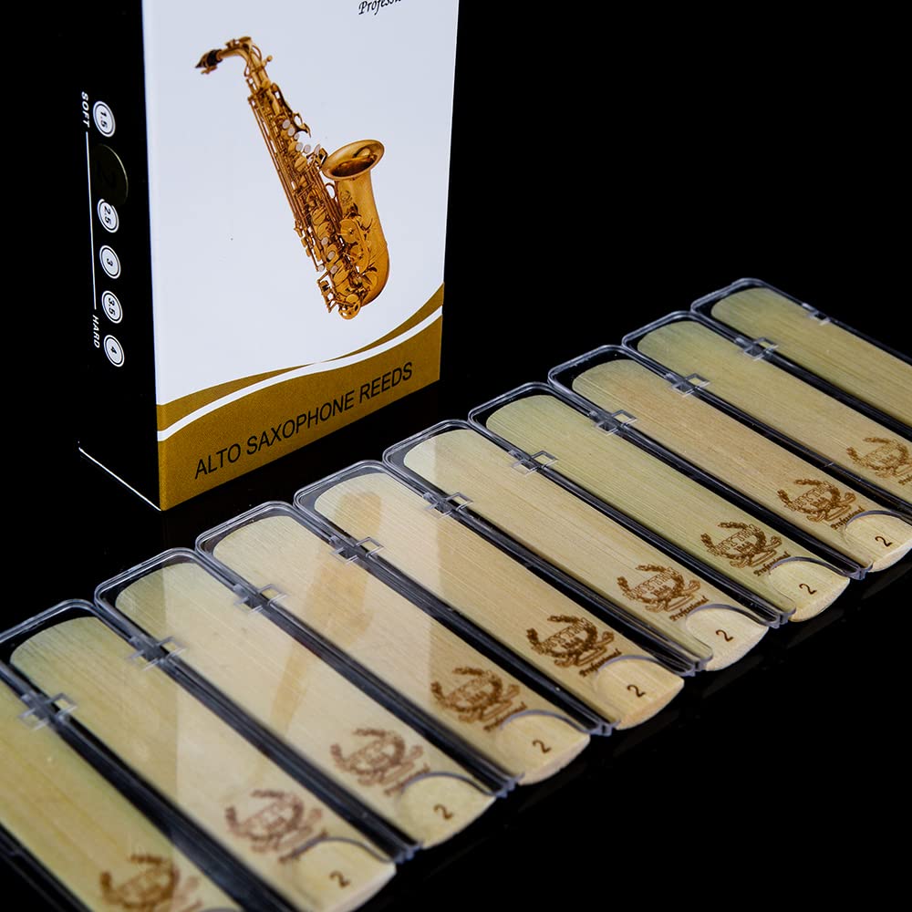 Rhythm Alto Saxophone Reeds for Alto Sax Strength 2.5; Box of 10