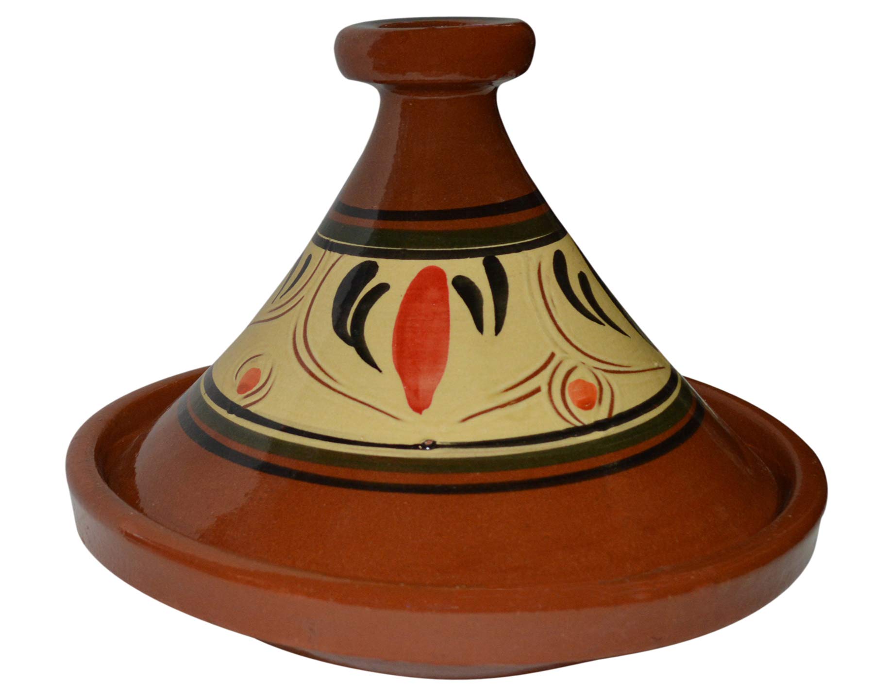 Moroccan Cooking Tagine Handmade 100% Lead Free Safe Large 12 inches Across Traditional