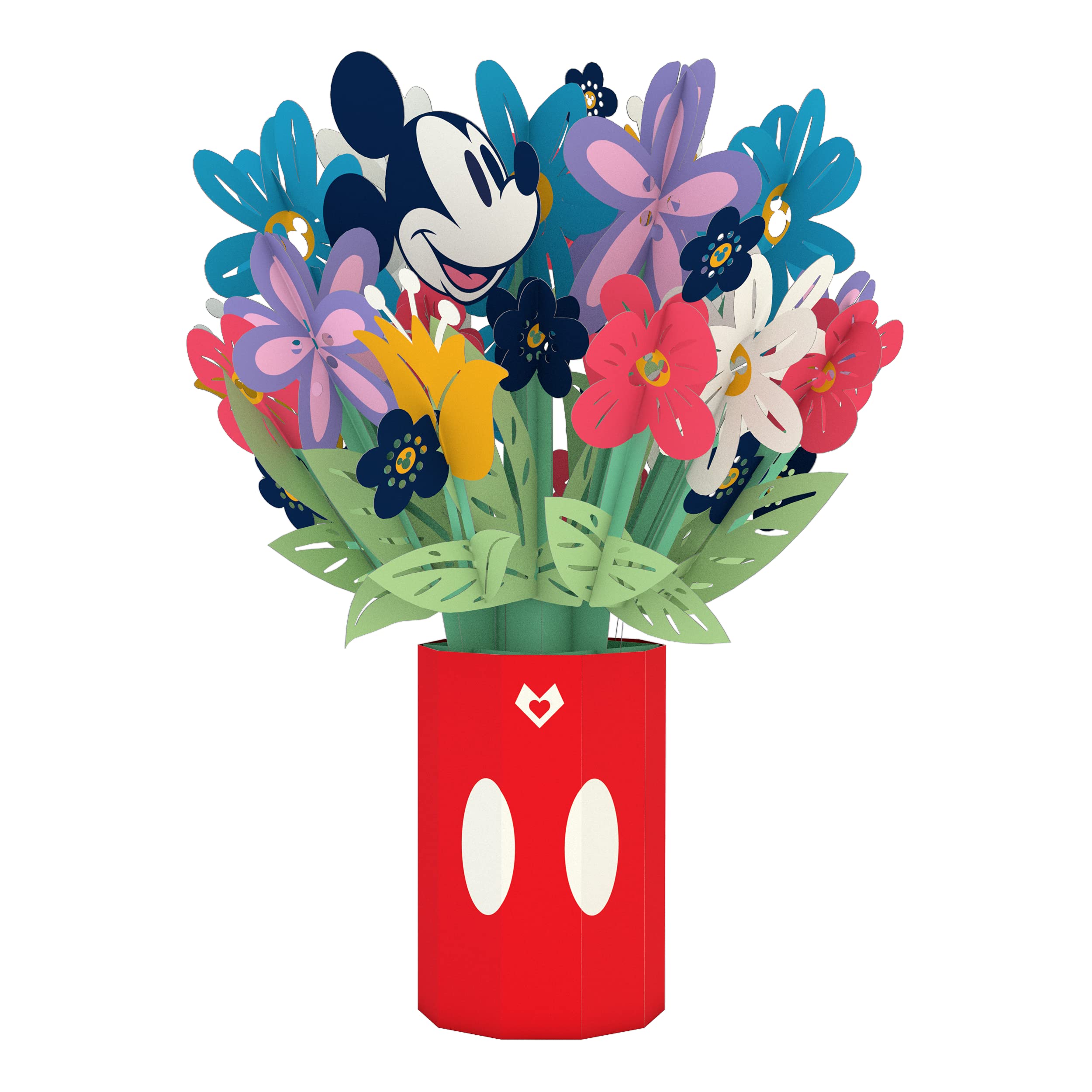 Lovepop Disney's Mickey Mouse Colorful Blooms Bouquet, Pop Up Bouquet, Pop Up Greeting Card, Disney Birthday Card