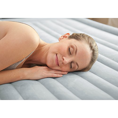 Intex Comfort Plush Mid Rise Dura-Beam Airbed with Built-in Electric Pump, Bed Height 13", Queen