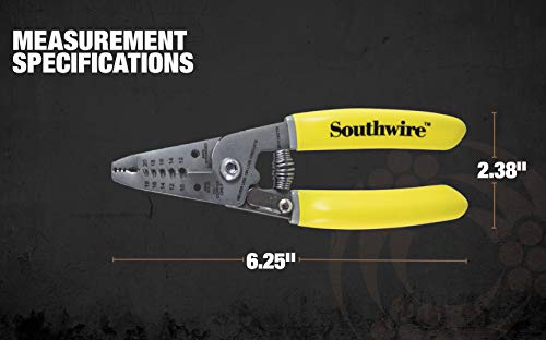 Southwire - 58278140 Tools & Equipment S1018STR Wire Stripping Tool, Wire Stripper and Wire Cutter for 10-18 AWG Solid Wire and 12-20 AWG Stranded Wire