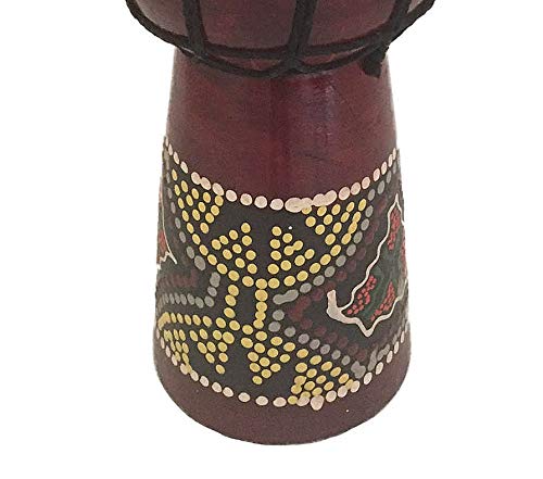 JIVE Djembe Drum Bongo Congo African Drum Wooden Hand Drum Professional Sound (12" High - Painted)
