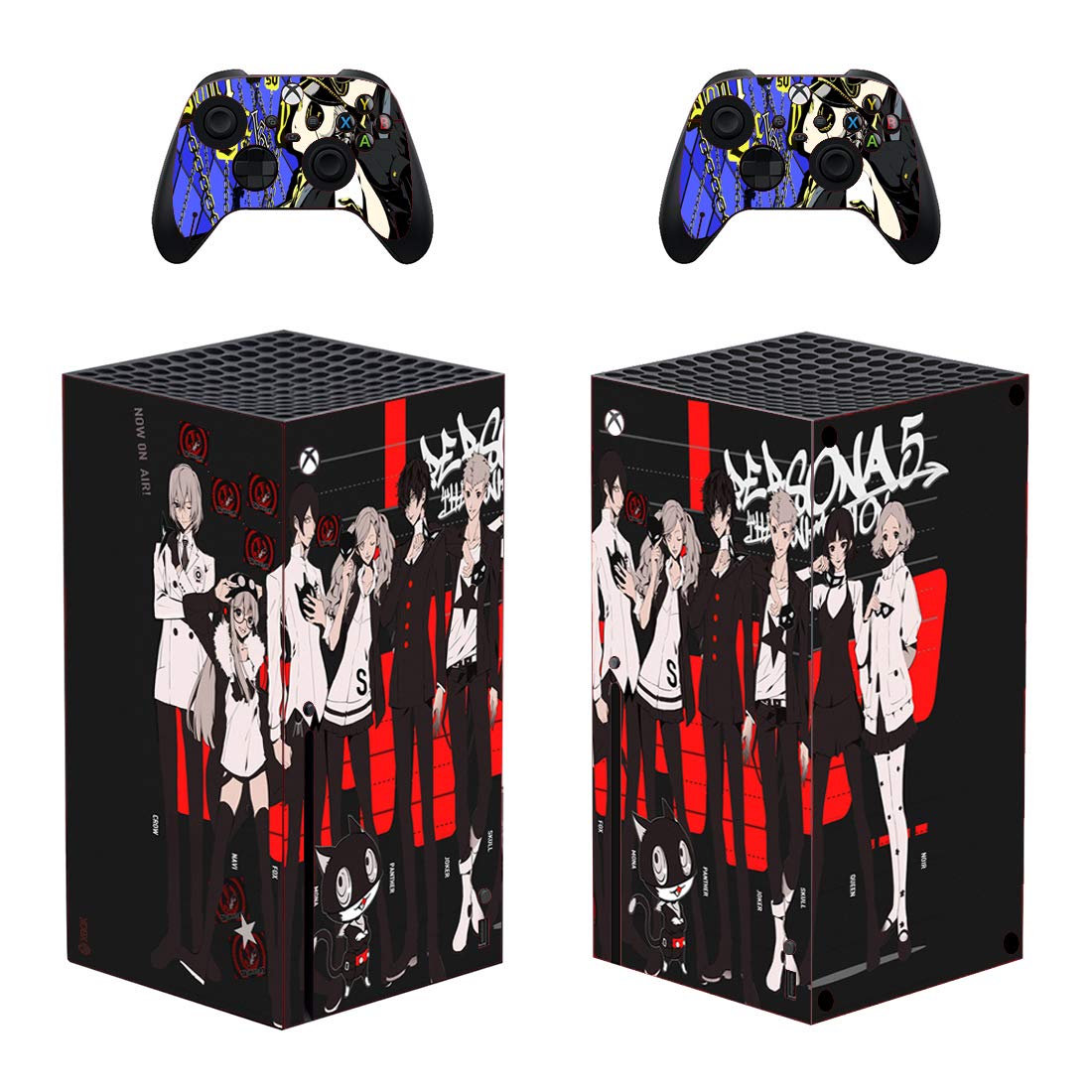 KAJAL MANI Vinyl Skin Sticker Decal Wrap for X-box-One-Series X Console Skin Set Phantom Thief of Hearts