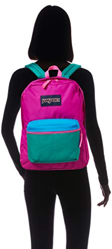 JanSport Exposed Backpack - Neon Purple/Ultra Pink