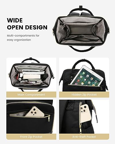 LOVEVOOK Laptop Backpack for Women Travel Backpack 15.6-Inch Backpack Purse with USB Port