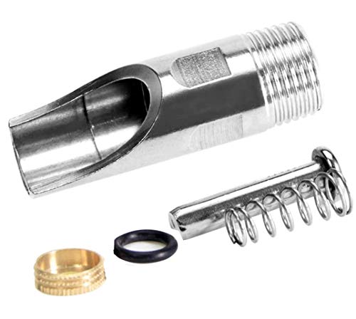 MIZORLIE Stainless Steel Pig Waterer,NPT 1/2" Automatic Pig Nipple Drinker Feeder Waterer(Pack of 5)