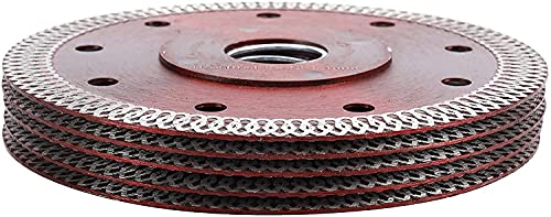 Tysun 5 Pcs 4.5 inch Diamond Saw Blade Tile Blades Cutting Disc Wheel for Cutting Porcelain Tiles Granite Marble Ceramics