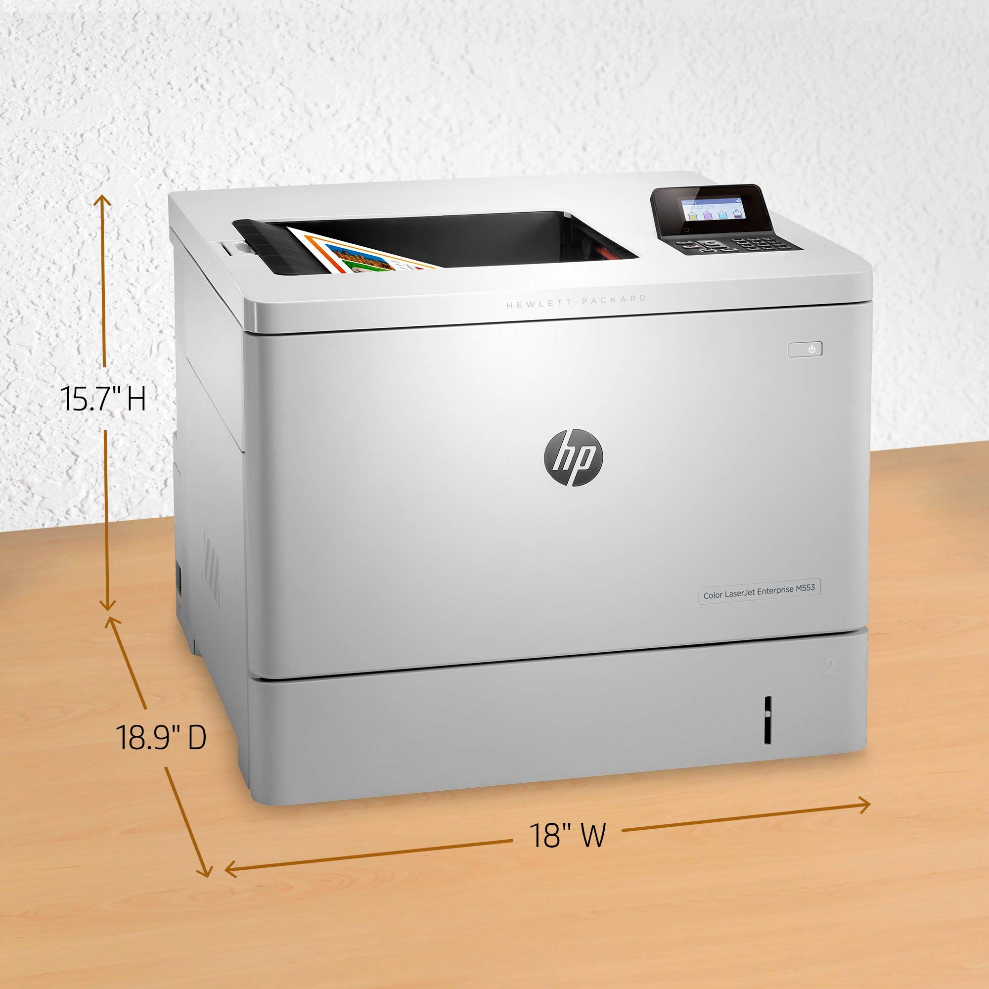 HP LaserJet Enterprise M553n Color Laser Printer with Built-in Ethernet (B5L24A) (Renewed)