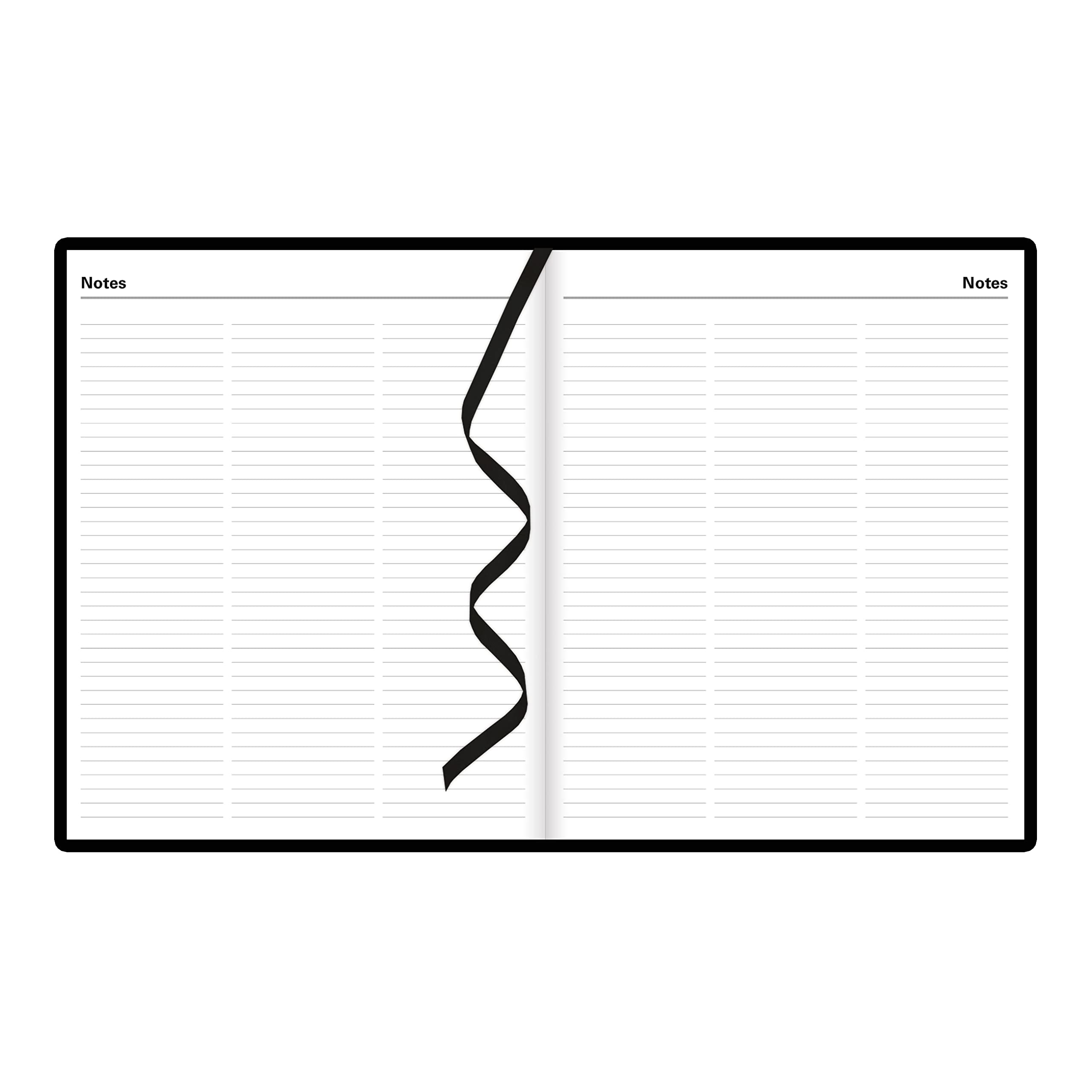 LETTS Roma Weekly Planner, 12 Months, January to December, 2022, Week-to-View, 10.25" x 8.25", Black (C33YIBK-22)