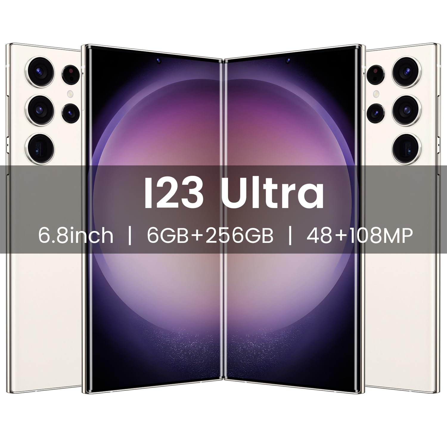 Huness I22 Ultra Smartphone Unlocked Cell Phone,Built in Pen (White)
