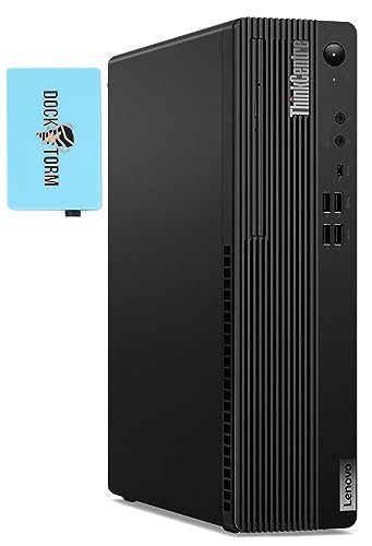 Lenovo ThinkCentre M75s Gen 2 SFF School & Business Mini Desktop (AMD Ryzen 5 PRO 4650G 6-Core, 32GB RAM, 512GB SATA SSD, AMD Radeon, HDMI, USB 3.2, Display Port, Win 11 Pro) with Dockztorm Hub