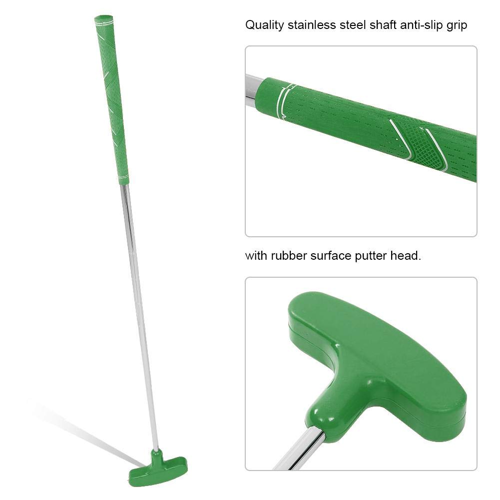 Keenso Kids Putter, 6 Colors 24inch Mini 2-Way Rubber Head Putters Kids Putter with Steel Shaft(Green)