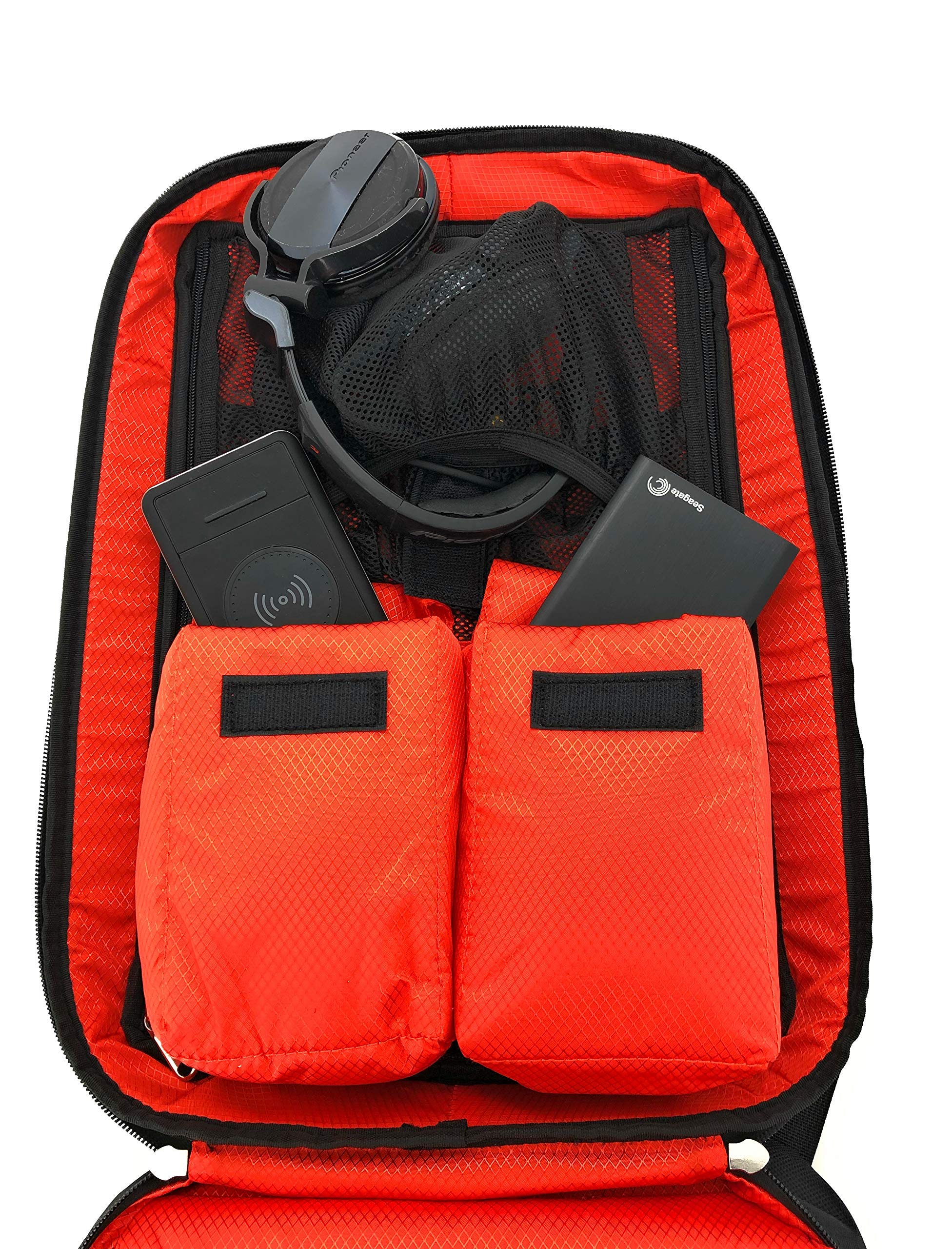 JetPack Snap Backpack for Non DVS, Club DJ Gig Set up, This Bag Protect Carry Mac, Laptop, Stand, Headphone, USB Mobile Devices, Cables, Microphone. Travel Friendly, Ultra Slim Design
