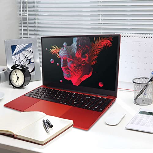 PUSOKEI 15.6in Computer Laptop,Portable 1920x1080 IPS HD Screen Laptop,8GB RAM 128GB SSD Digital Touchpad Computer Laptop for Win 11,USB3.0/SD Slot/RJ45/Mini HDMI/USB C.(US)