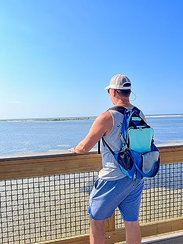 Ultra Slim Cooler | Beach Cooler |Beer Cooler | Pack and Go | Holds 10 Cans | Durable Exterior | Thick Insulation | Paddle Board Cooler | Hiking Cooler | Poolside Cooler | Kayak Cooler