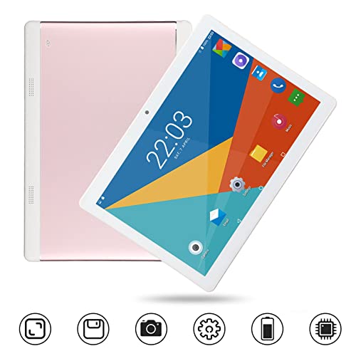 PUSOKEI Tablet PC for Android 11,10in IPS 1080P HD Large Screen,2GB RAM 32GB ROM Dual SIM Dual Standby 3G Call Tablet,Dual Camera Tablet with BT WiFi,Dual Speaker(Pink)