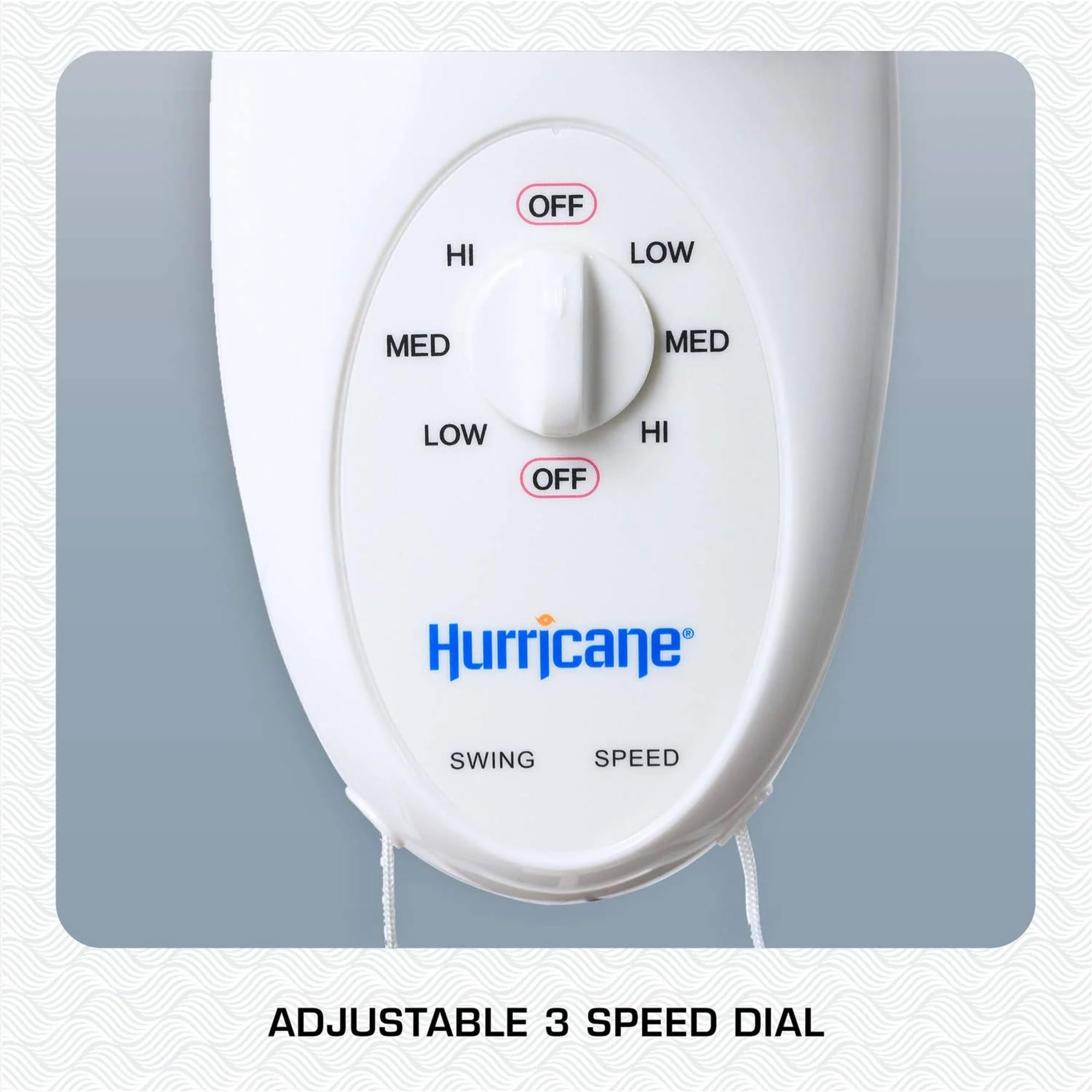 Hurricane Supreme 12" Oscillating Wall Mount Fan – Space-Saving, Powerful & Quiet 3-Speed Airflow, Adjustable Tilt for Home, Garage, Gym, and Workshop