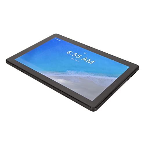 Kufoo Black Tablet, 4G LTE Internet ROM 512GB 8MP 16MP Mini Tablet for Office (US Plug)