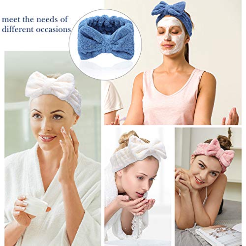 LADES Spa headband – Makeup Headbands Microfiber Facial Hair Band Elastic Head Wraps Stretch for Women Washing Face