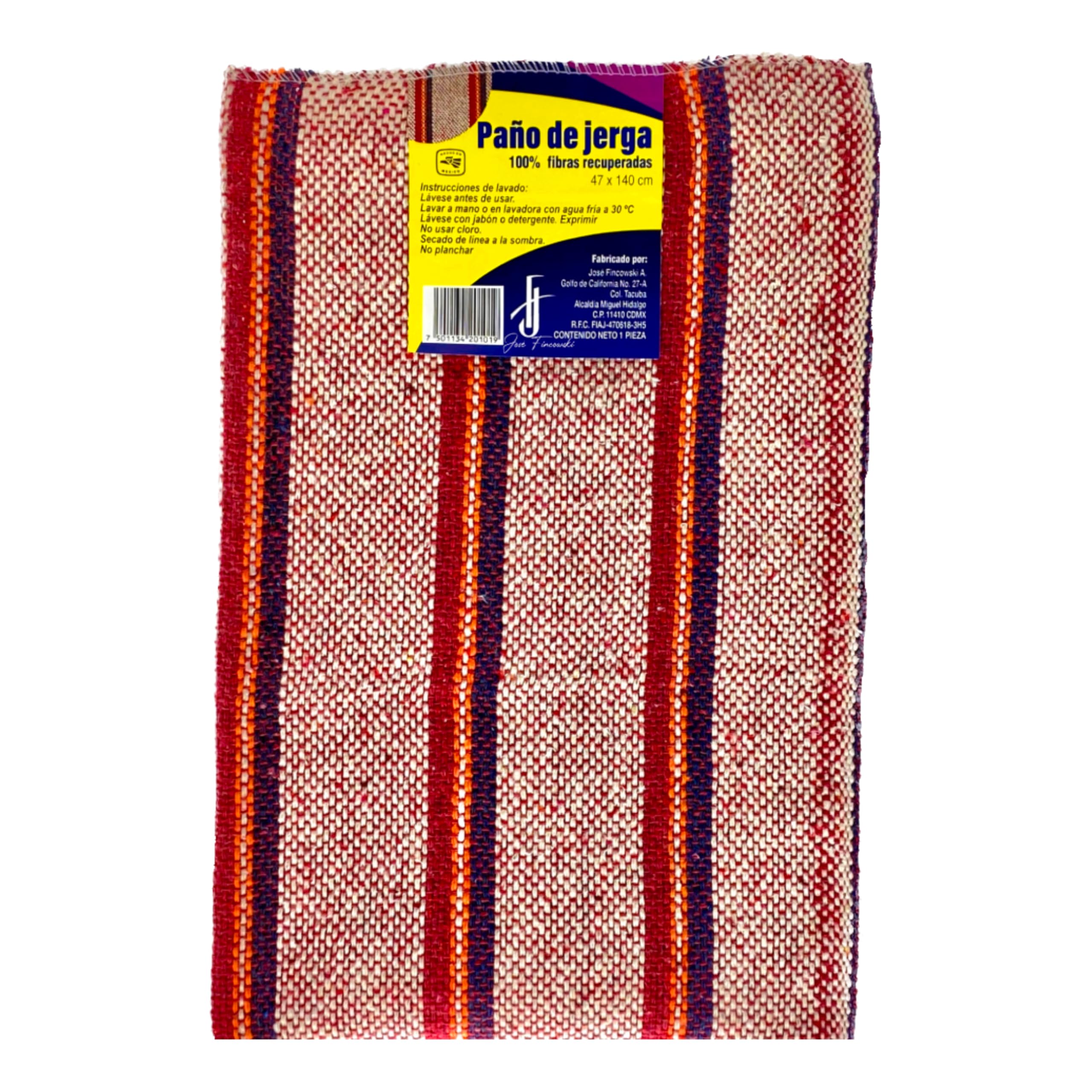 JF José Fincowski - Multipurpose Rag 140 x 47 cm. Mexican Jerga + Bonus, Ultra Absorbent Kitchen Cloths, Ideal Rags for Mopping and Cleaning Floors, Bathroom, and Kitchen. Mopping Rags.