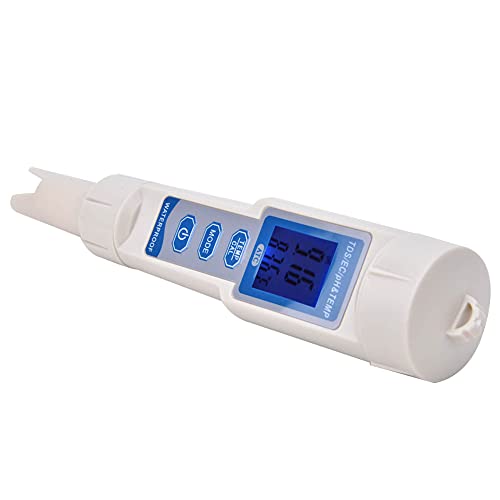 Oumefar Water Quality Tester 4in1 PH/EC/TDS/Temperature Water Quality Monitor for Food Processing Drinking Water Monitor