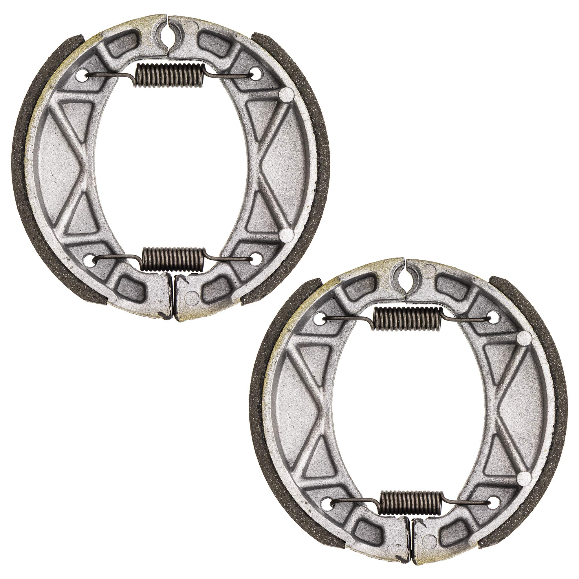 NICHE Brake Shoe Set for Yamaha Raptor 50 Grizzly 125 4BE-W253E-00 3FA-W253A-00 Complete Semi-Metallic