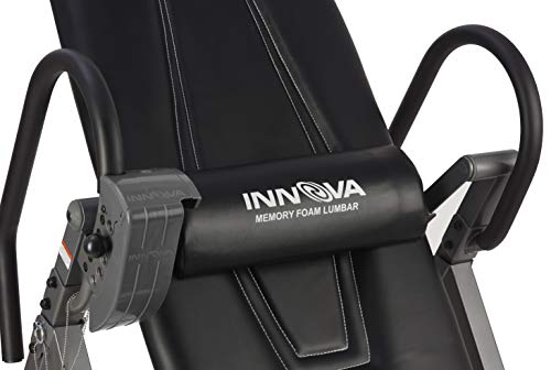 INNOVA HEALTH AND FITNESS ITX9700 Inversion Table with Memory Foam Lumbar Pad,white/off-white
