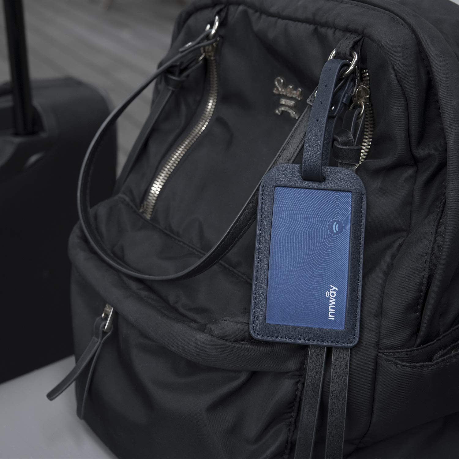 Innway Card Classic - Ultra Thin Rechargeable Bluetooth Tracker Finder for Android. Find Your Wallet, Bag, Backpack, Keys, Laptop, Tablet. (Black)