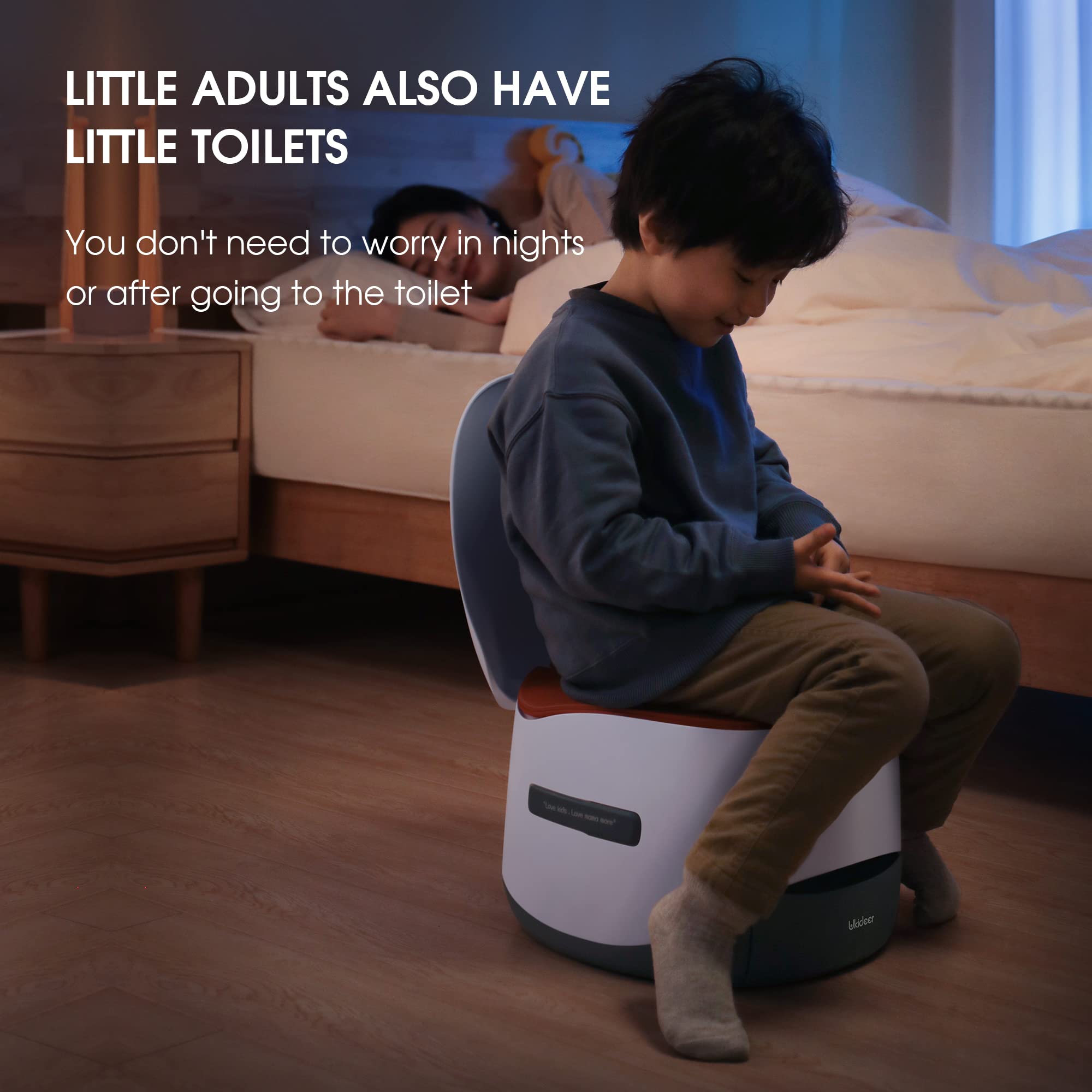 Potty Training Toilet, Vtechvat Automatic Replace Packaging Toddler Potty with Sensor Cover Battery Supply, Smart Potties Seat for Boys Girls Baby